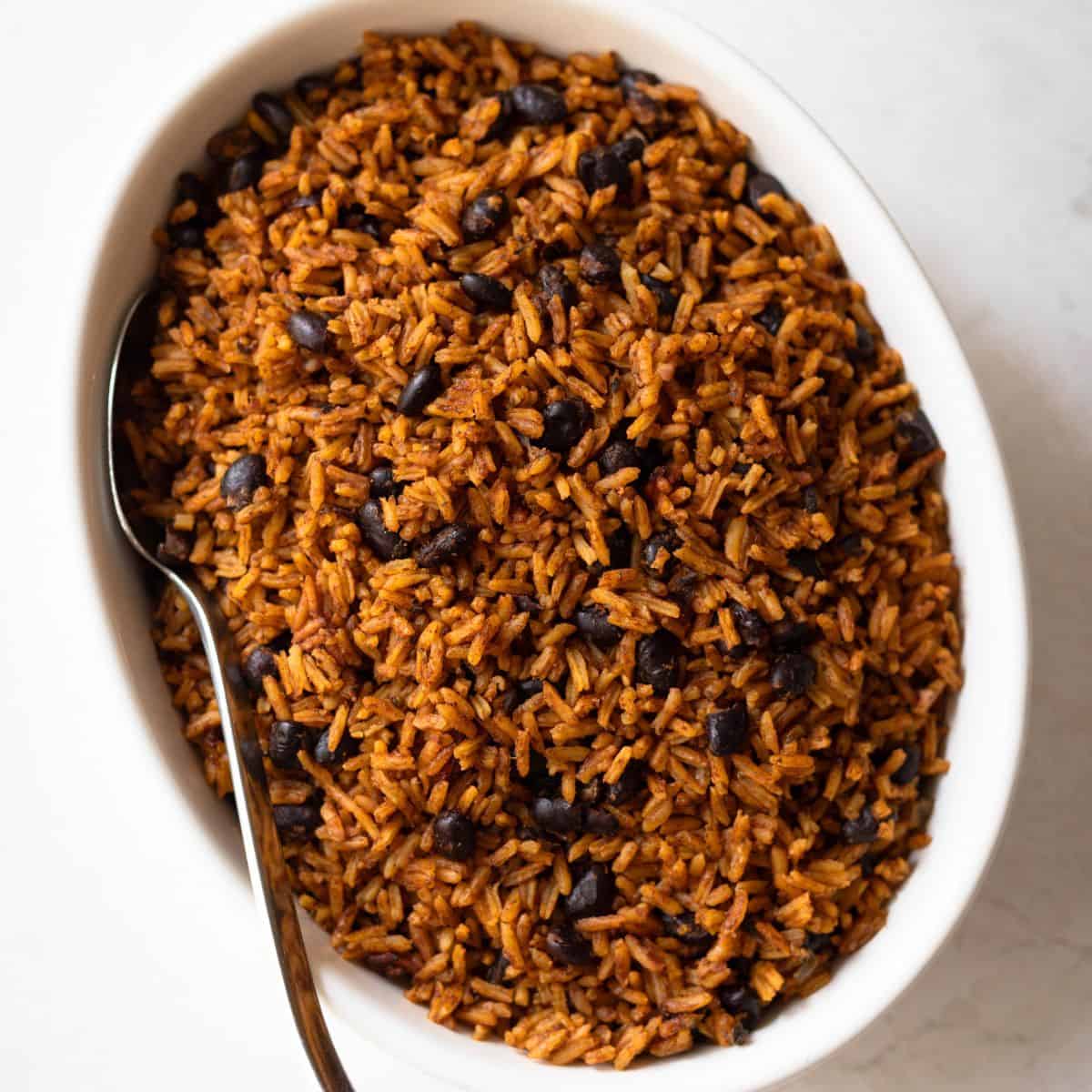 Dominican Rice and Black Beans (Moro de Habichuelas Negras)